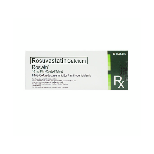 ROSWIN Rosuvastatin Calcium 10mg Film-Coated Tablet 1's price in the ...